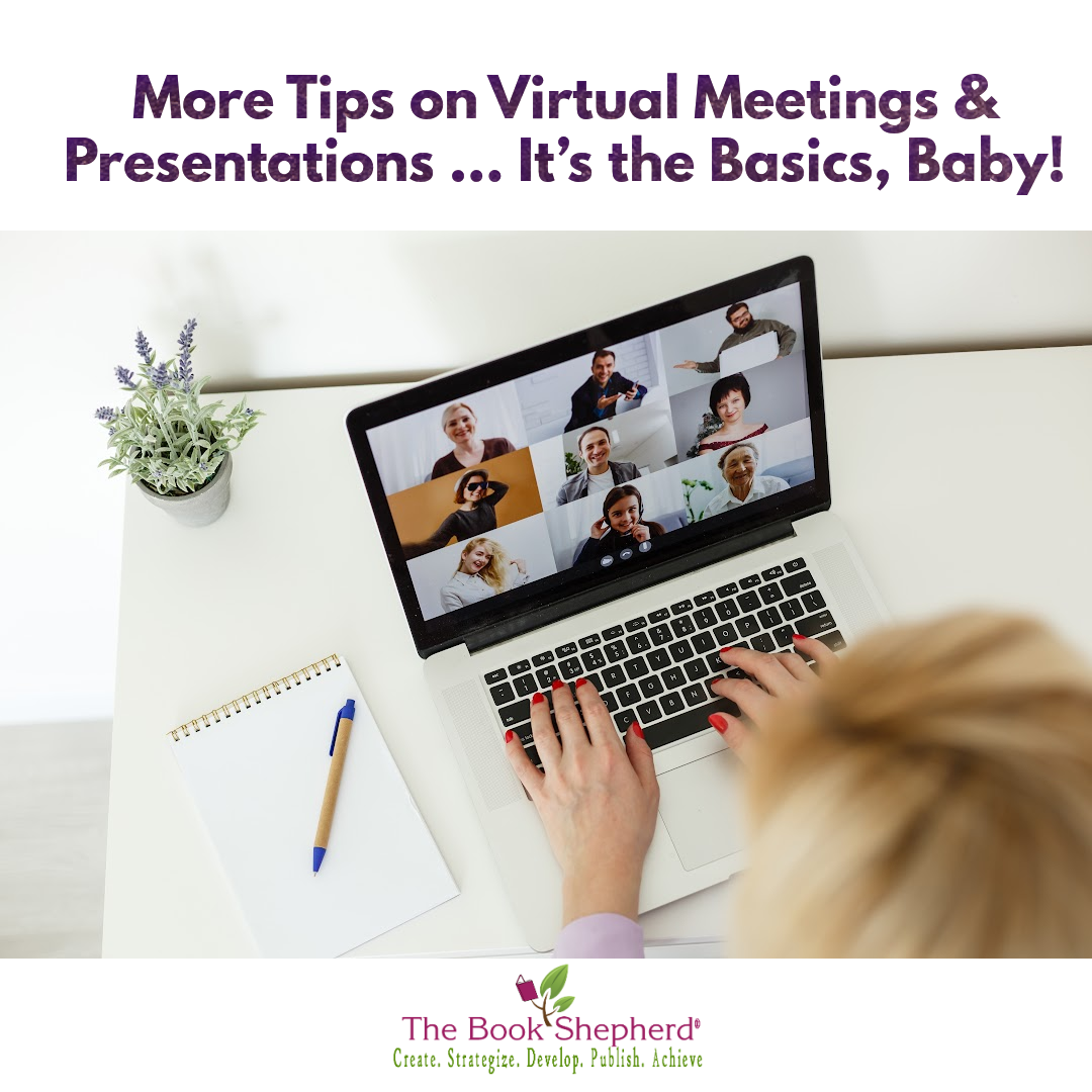 More Tips on Virtual Meetings … It’s the Basics, Baby! - The Book Shepherd